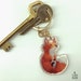 Red Fox Kawaii Keychain : a Cute Fox Acrylic Charm - Cute Keychain ...