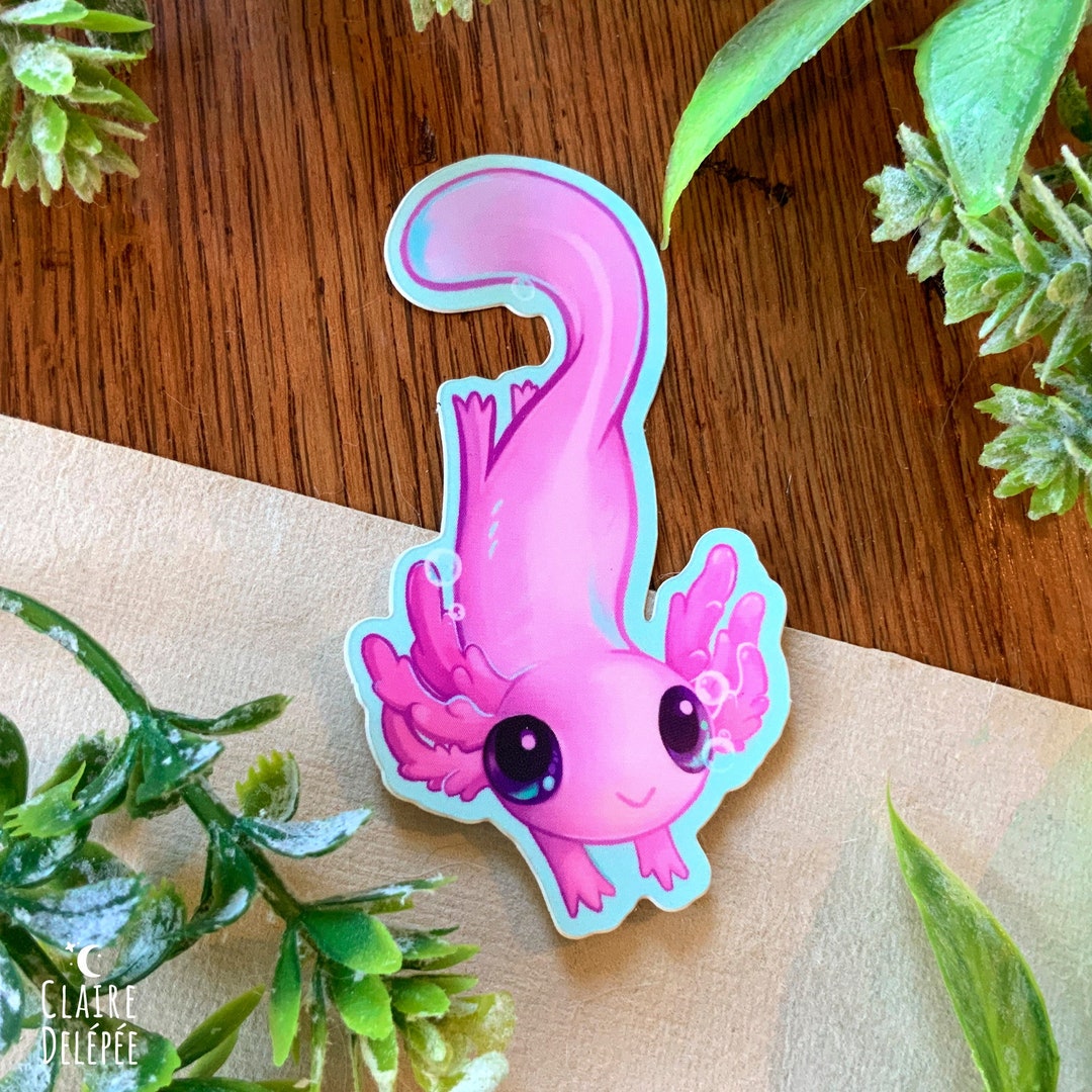 Cute Axololt Sticker | Cute Axololt - Strange Critter - Cute Original ...