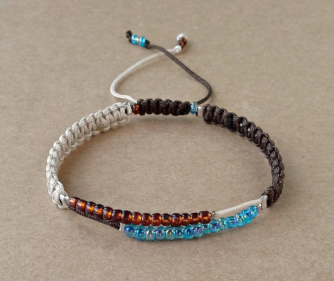 Seed Bead Bracelet, Macrame Bracelet, Dainty Jewelry, Gift for Her ...