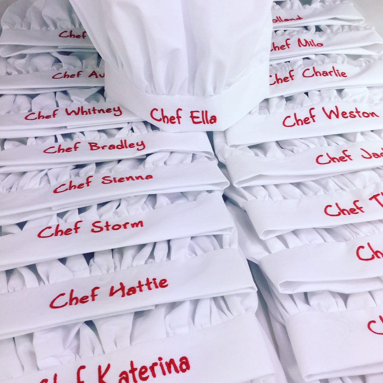 Handmade Personalised Chef Hat For Men Women & Kids With Name | Etsy