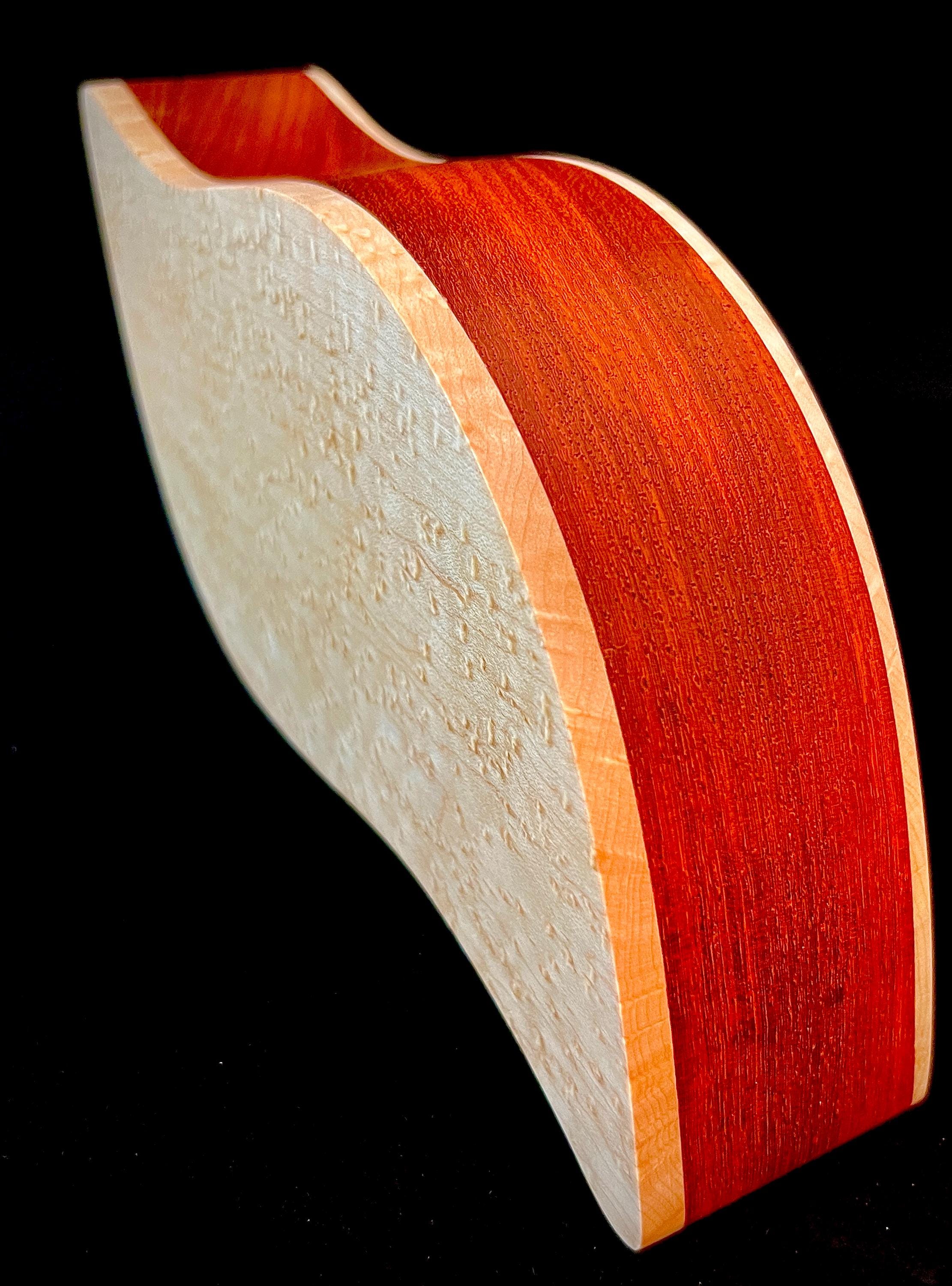Leaf Box in Birdseye Maple and Padauk - Etsy