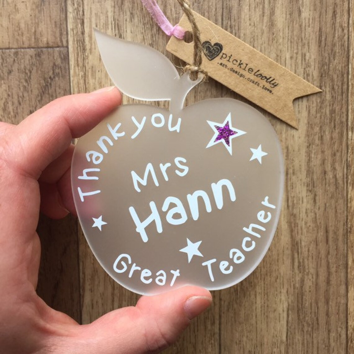 Personalised Teachers gift Teacher decoration Teacher gift | Etsy