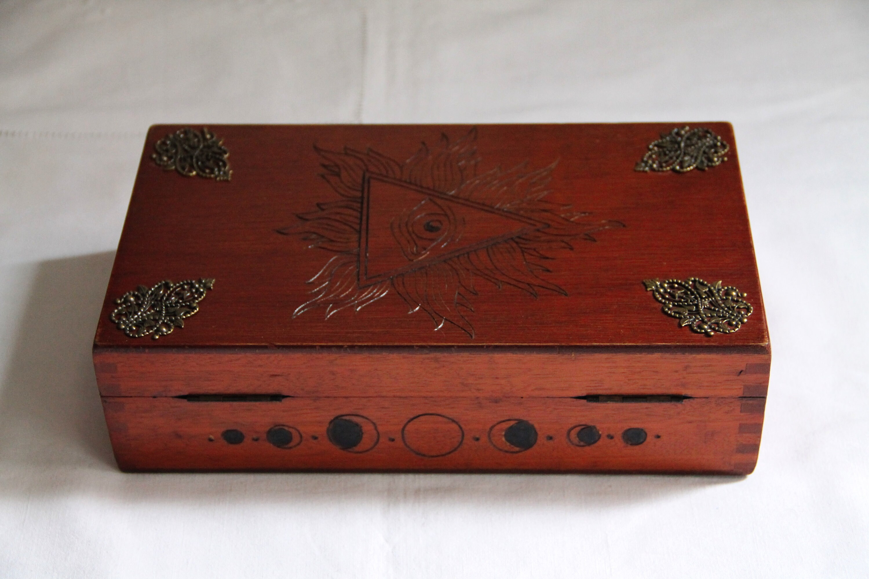 Vintage Wooden Box Carved With Occult Patterns - Etsy