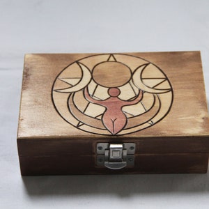 Vintage Box Engraved With Wiccan Pattern Like Mother Goddess - Etsy