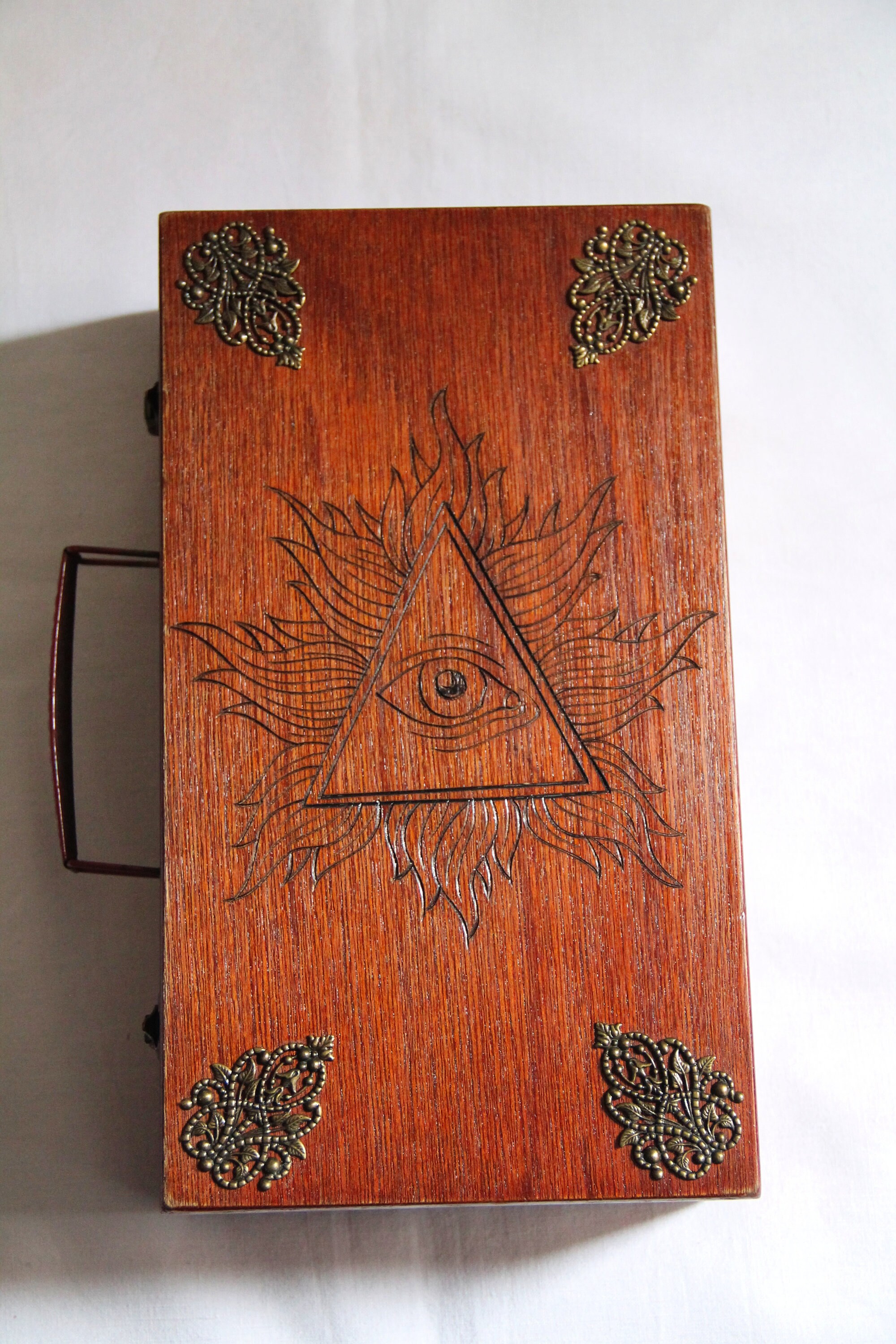 Vintage Wooden Box Carved With Occult Patterns - Etsy