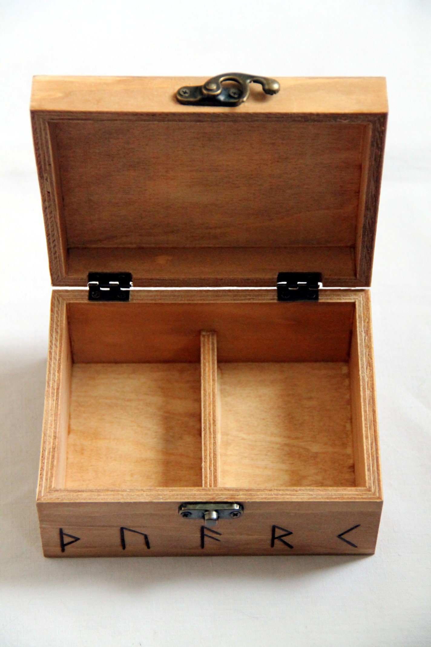 Valkyrie wooden box carved with viking patterns | Etsy