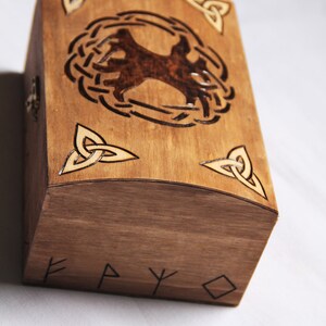 Wooden Box Carved With Viking Patterns: Yggdrasil - Etsy