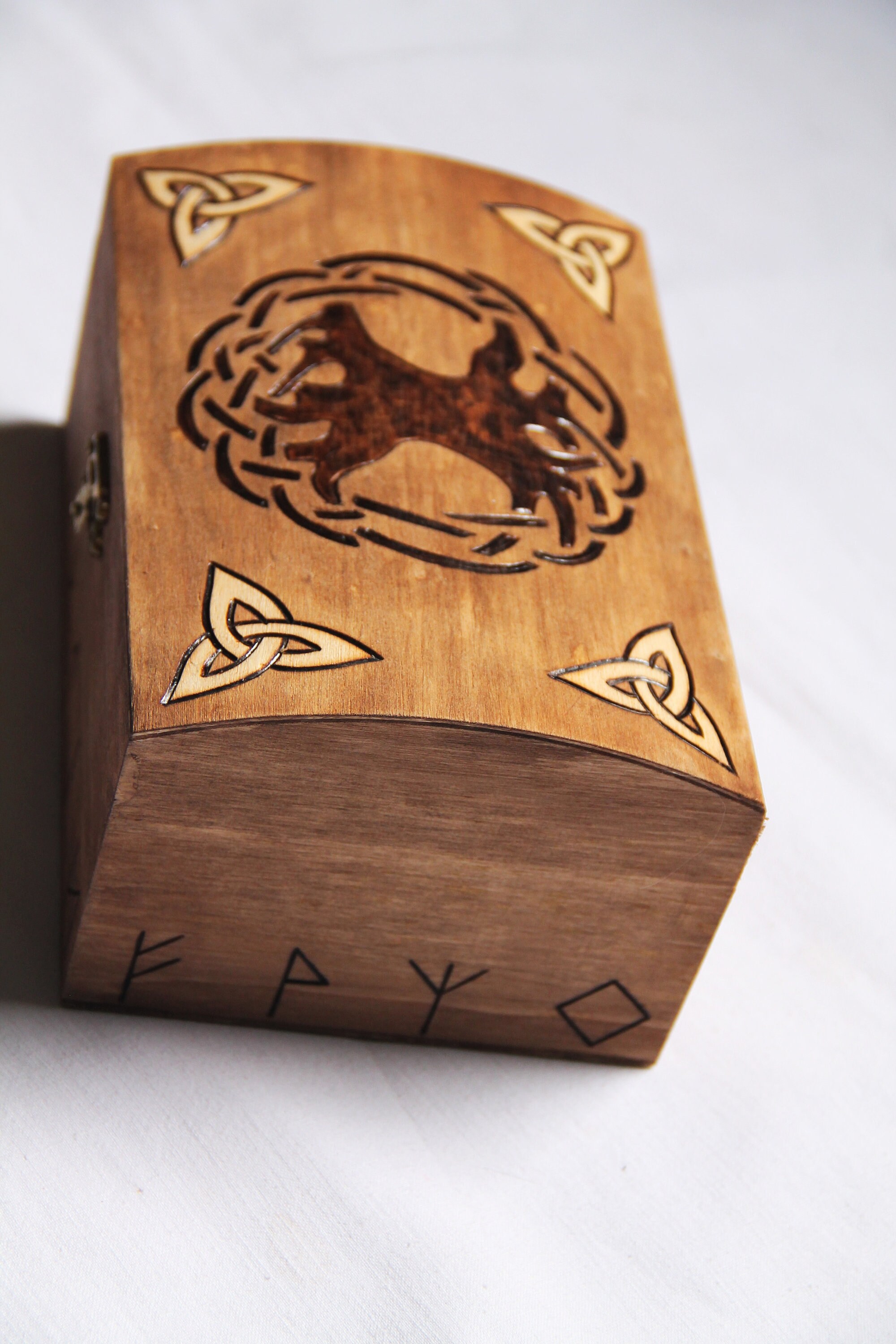 Wooden Box Carved With Viking Patterns: Yggdrasil - Etsy