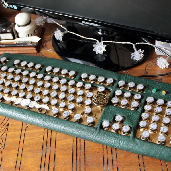 Steampunk Keyboard - Etsy