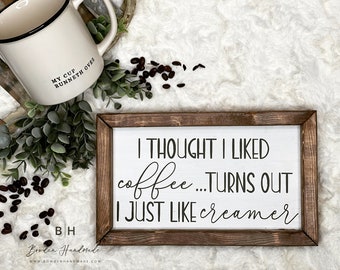 Coffee Creamer Sign | Etsy