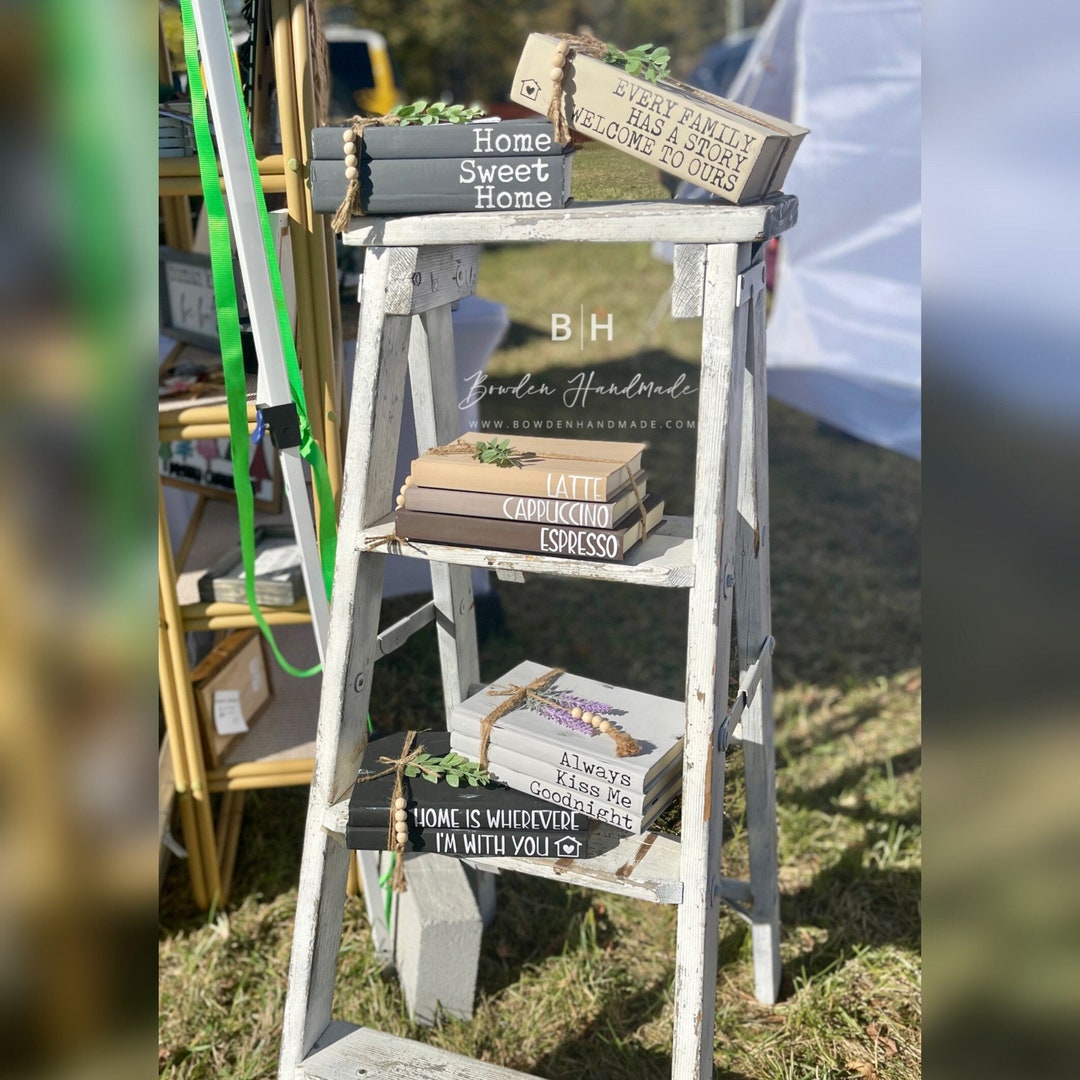 READY to SHIP Book Stacks | Quote Book Stacks | Hard Back Books | Hand ...