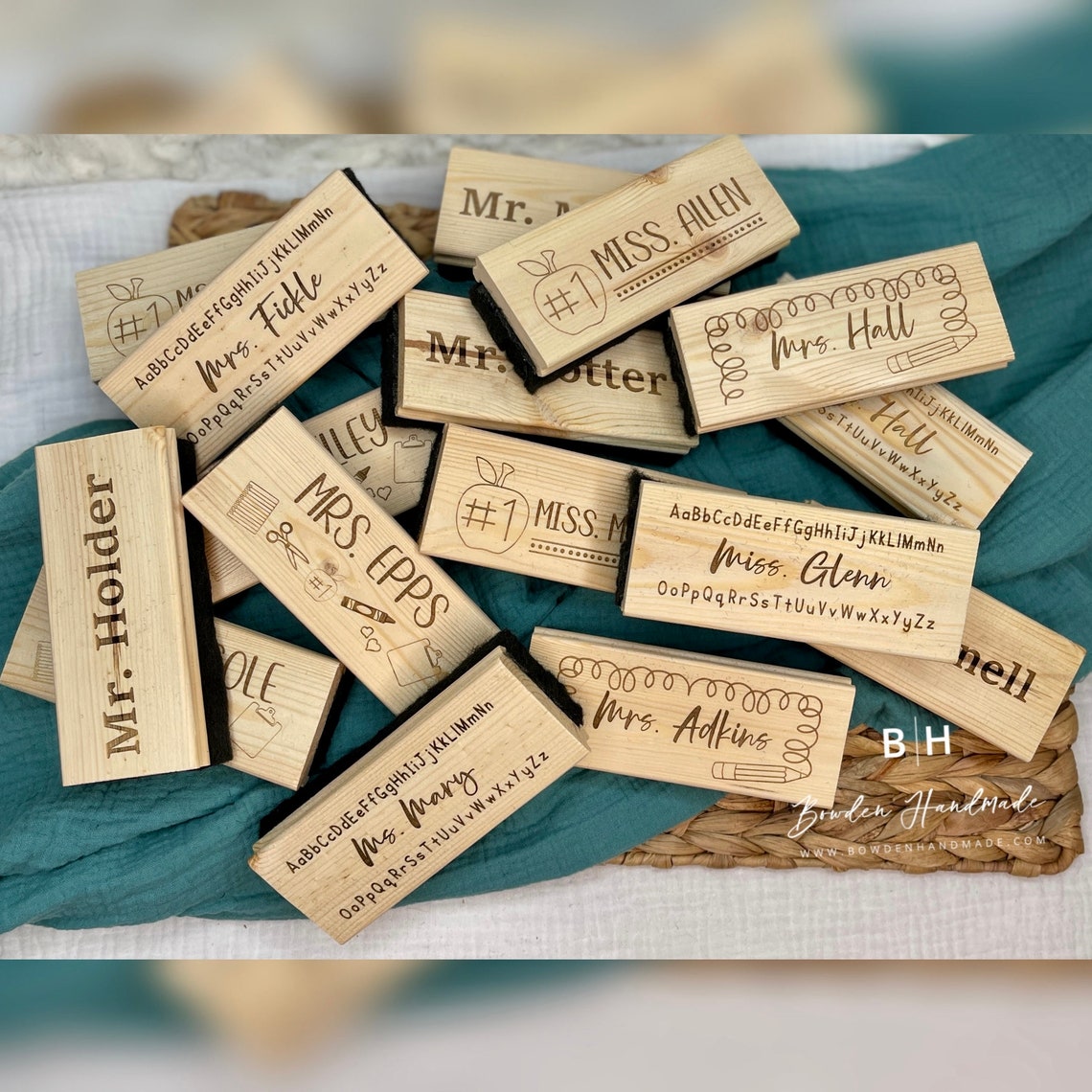 Personalized White Board Eraser | Laser Engraved |teacher Appreciation ...