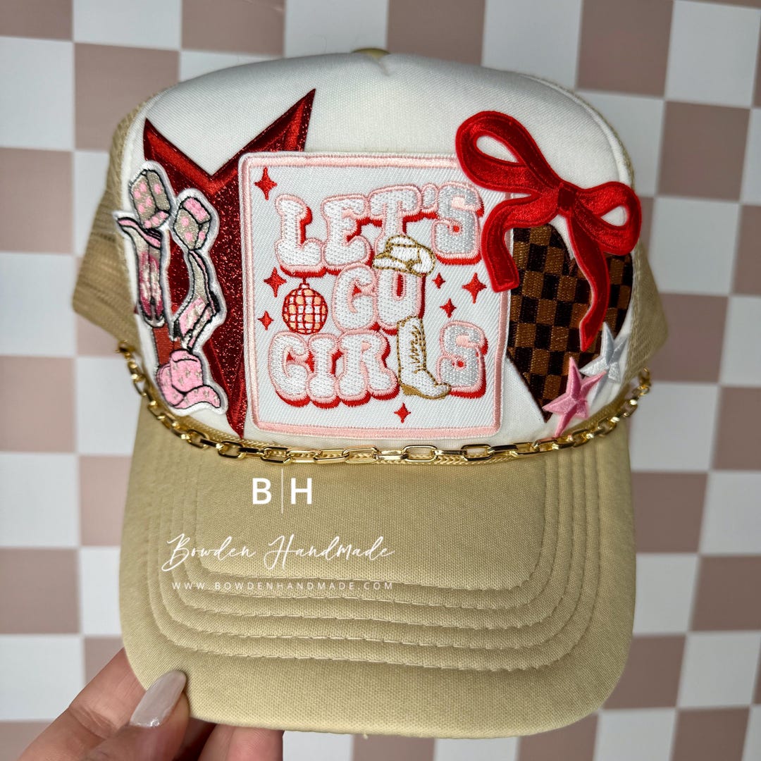 Lets Go Girls Trucker Hat | Patch Theme Trucker Hat | Ready to Ship - Etsy