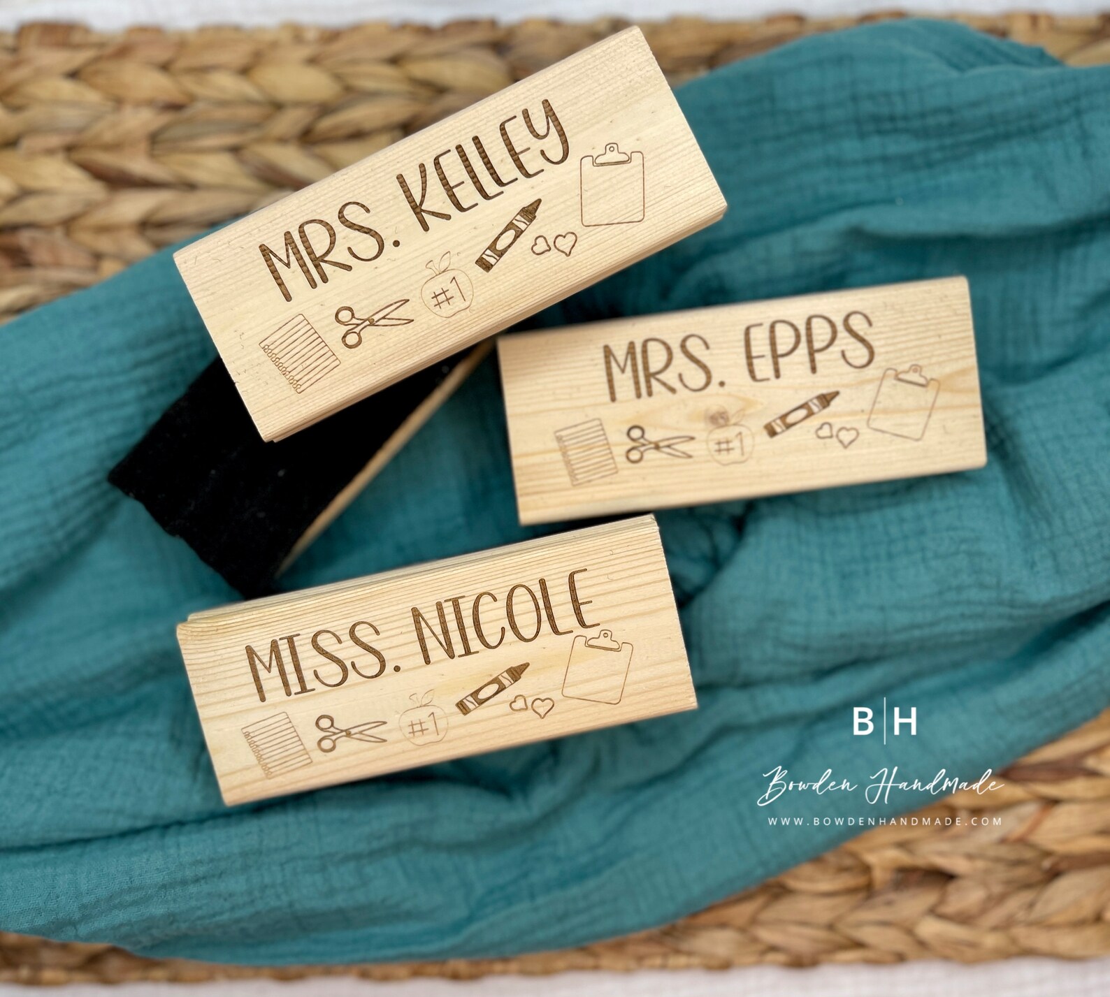 Personalized White Board Eraser | Laser Engraved |teacher Appreciation ...