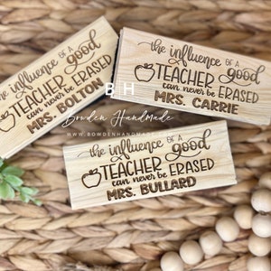 Personalized White Board Eraser | Laser Engraved |teacher Appreciation ...