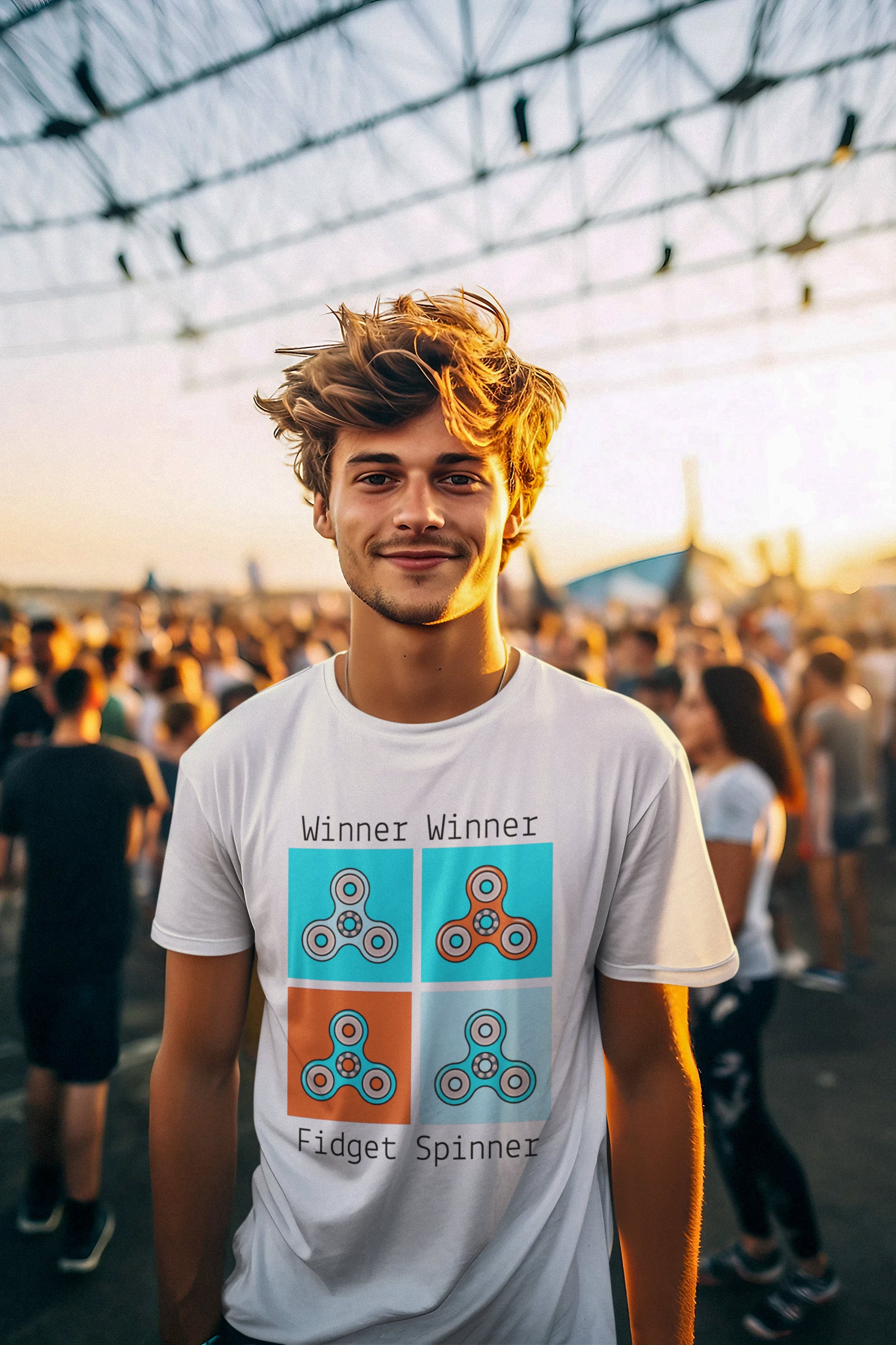 Winner Winner Fidget Spinner - Unisex Adult Tee - Etsy