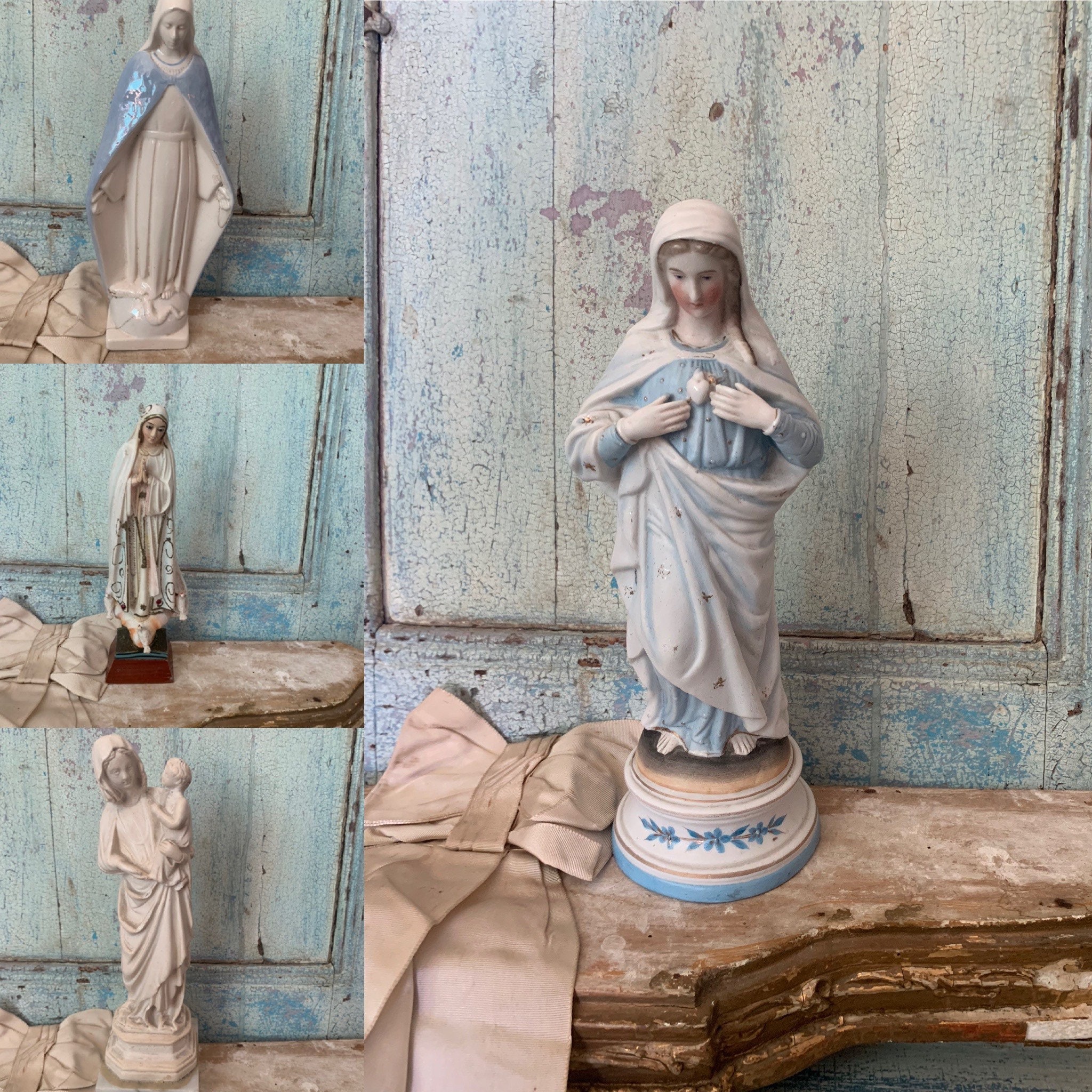 Little Statue of Maria Around the 40ties Composite - Etsy