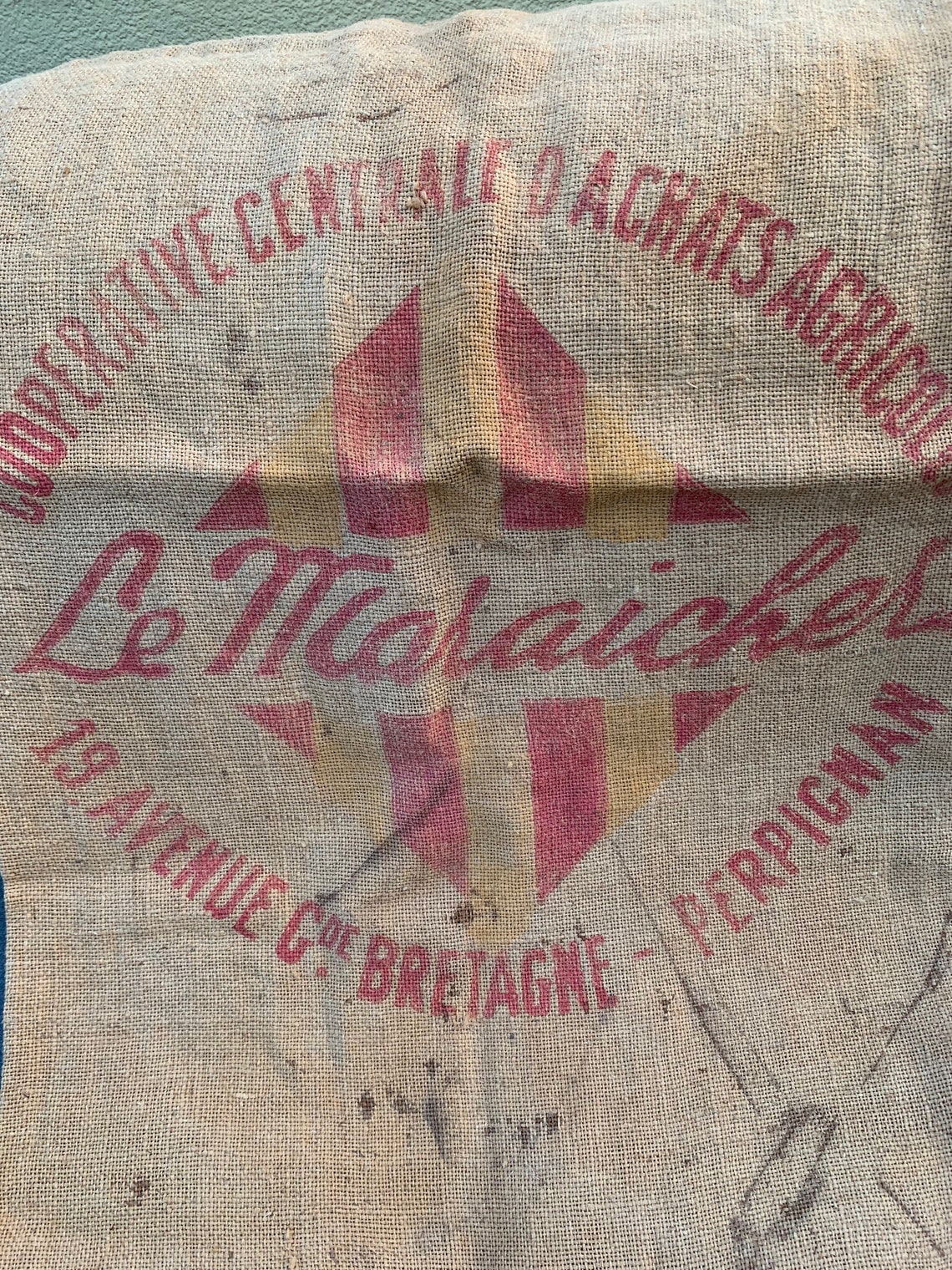 Very Old Grain Sac of Jute From France the 40 Ties - Etsy