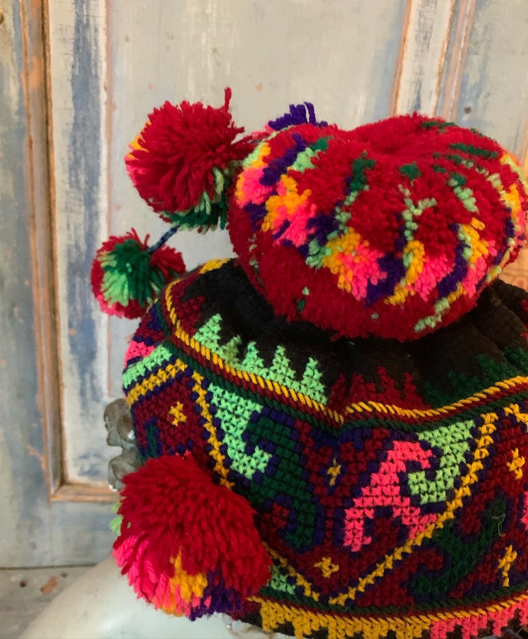 Vintage Handmade Happy Hat From Peru.. Small Size - Etsy