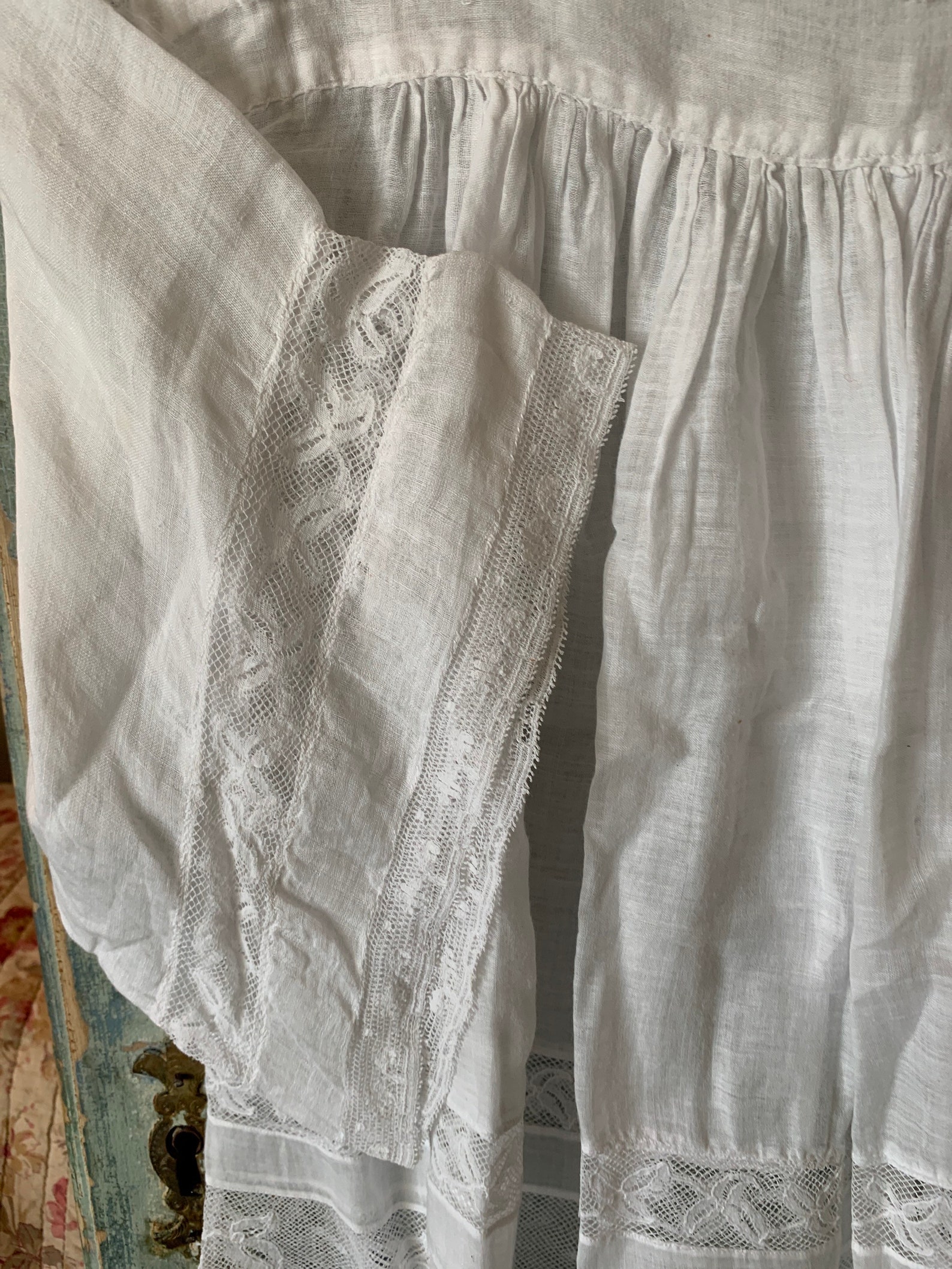 Beautiful Little Antic French Blouse With Lace - Etsy