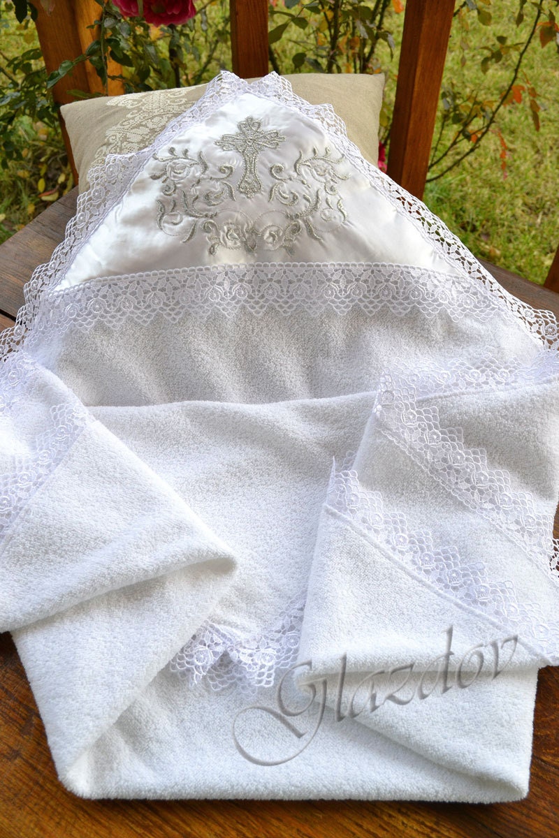 Personalized Baptism Blanket With Embroidery Name and Date | Etsy