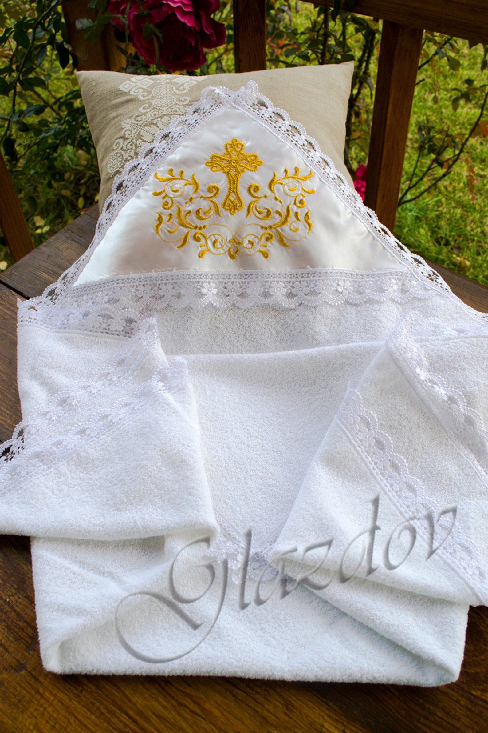 Personalized Baptism Blanket With Embroidery Name and Date | Etsy