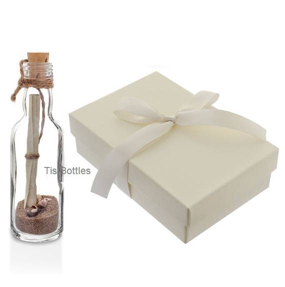 Personalised Wedding Invitation Message in a Bottle With Box - Etsy UK