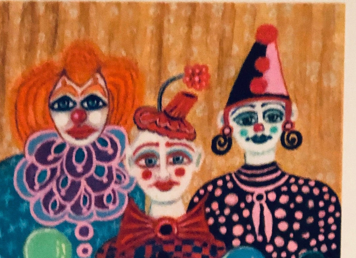 Three Clowns - Etsy