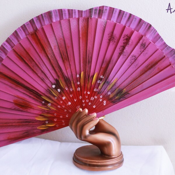 Hand Painted Fan - Etsy