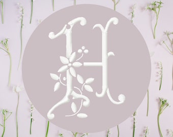H Monogram - Etsy