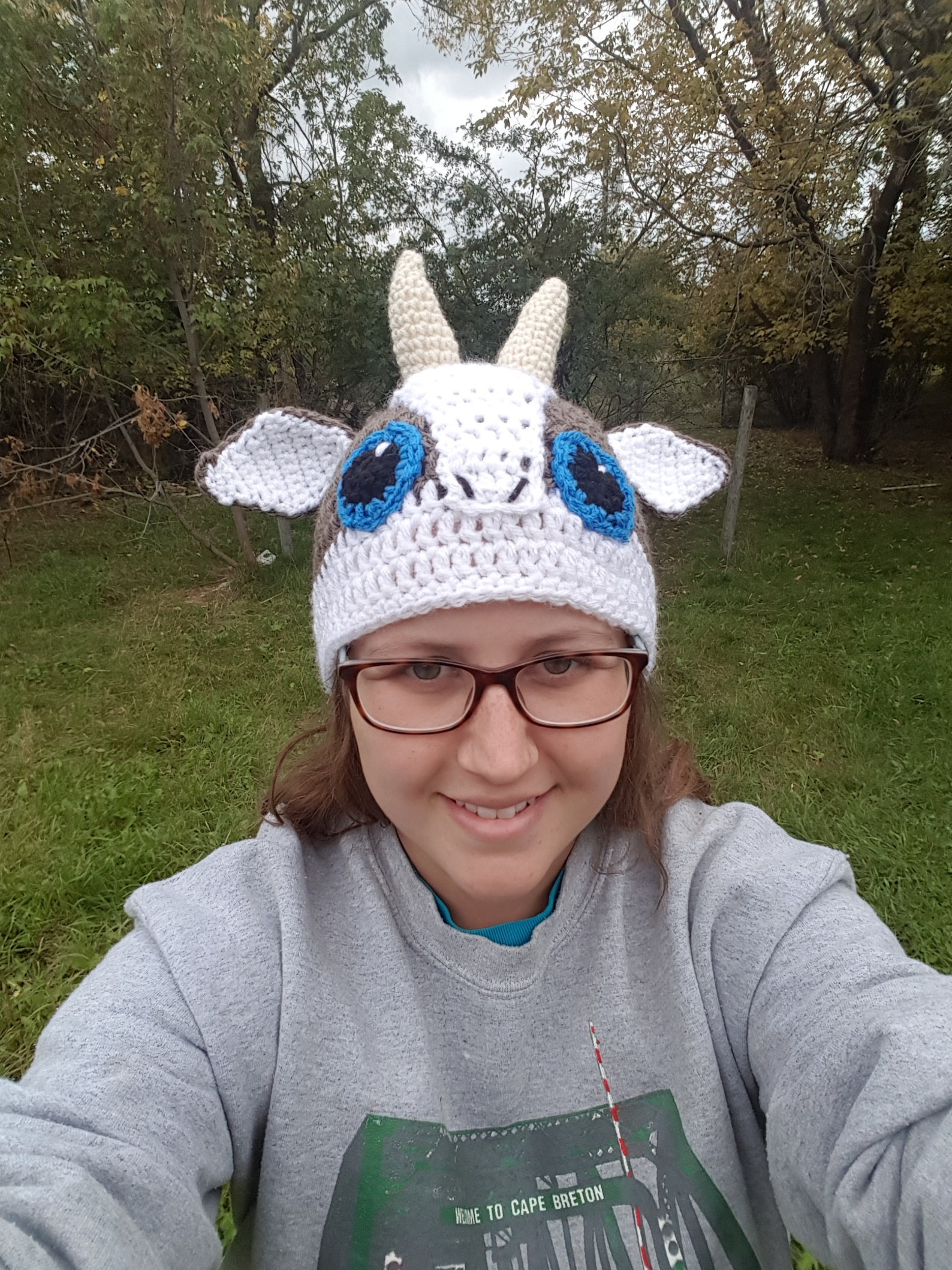 Crochet Goat Hat, Adult and Kid Size Goat Beanie, Farm Animal Hat, Goat ...