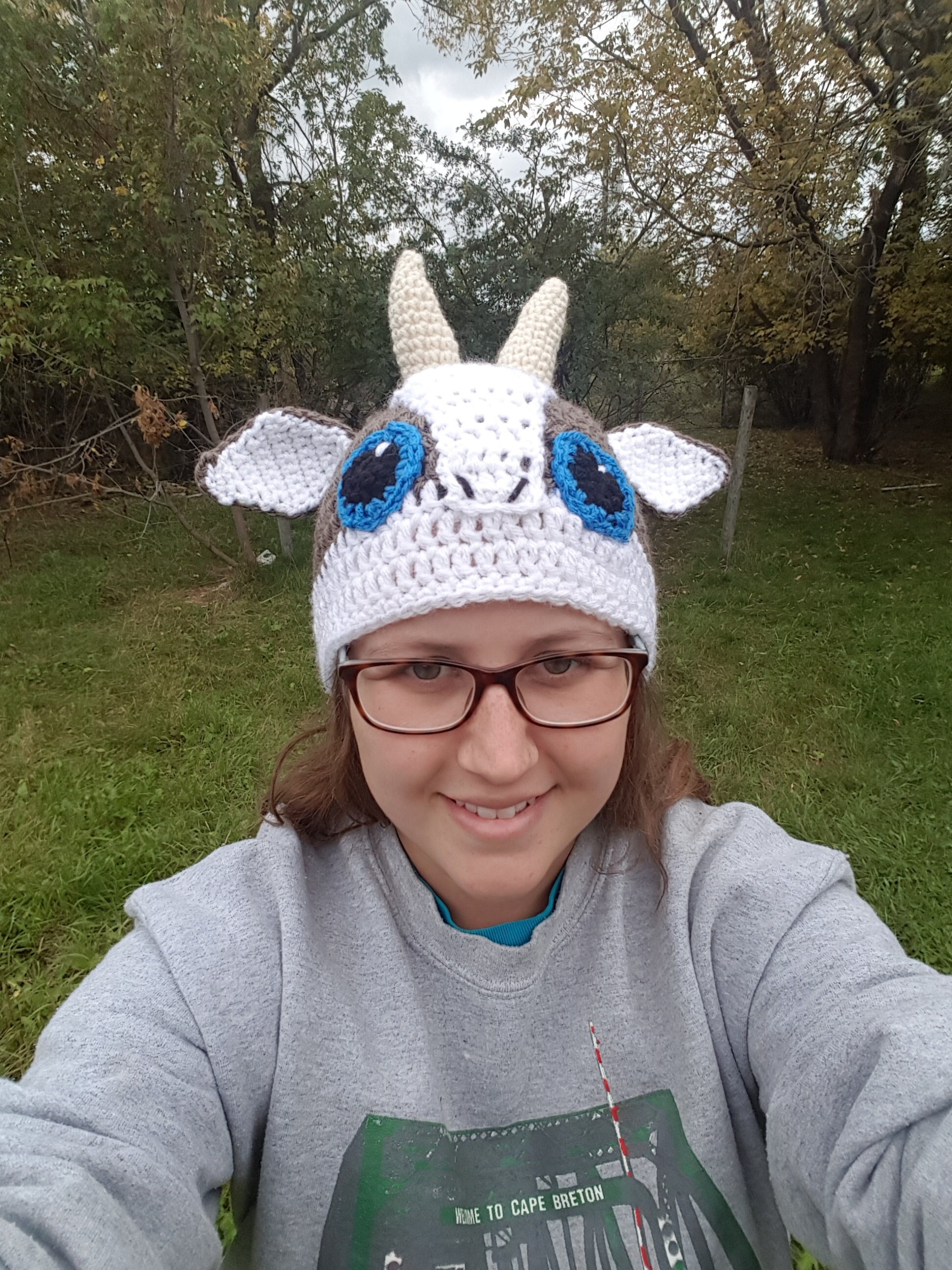 Crochet Goat Hat, Adult and Kid Size Goat Beanie, Farm Animal Hat, Goat ...