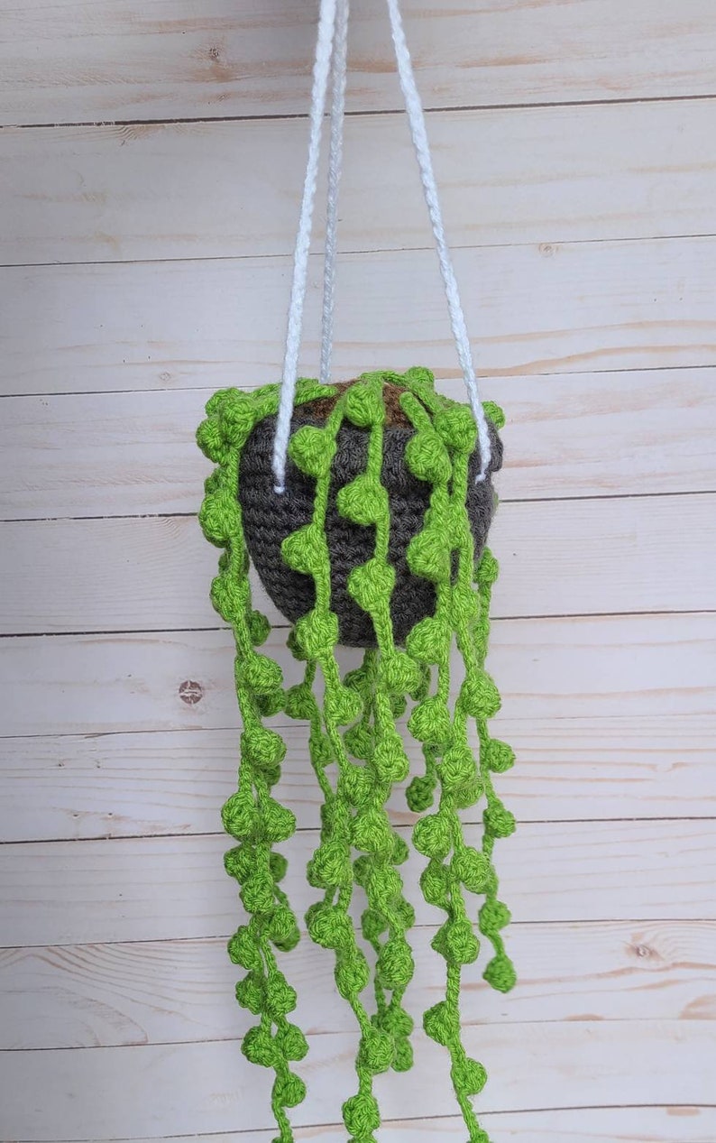 Crochet String of Pearl Plant Fake String of Pearl's - Etsy