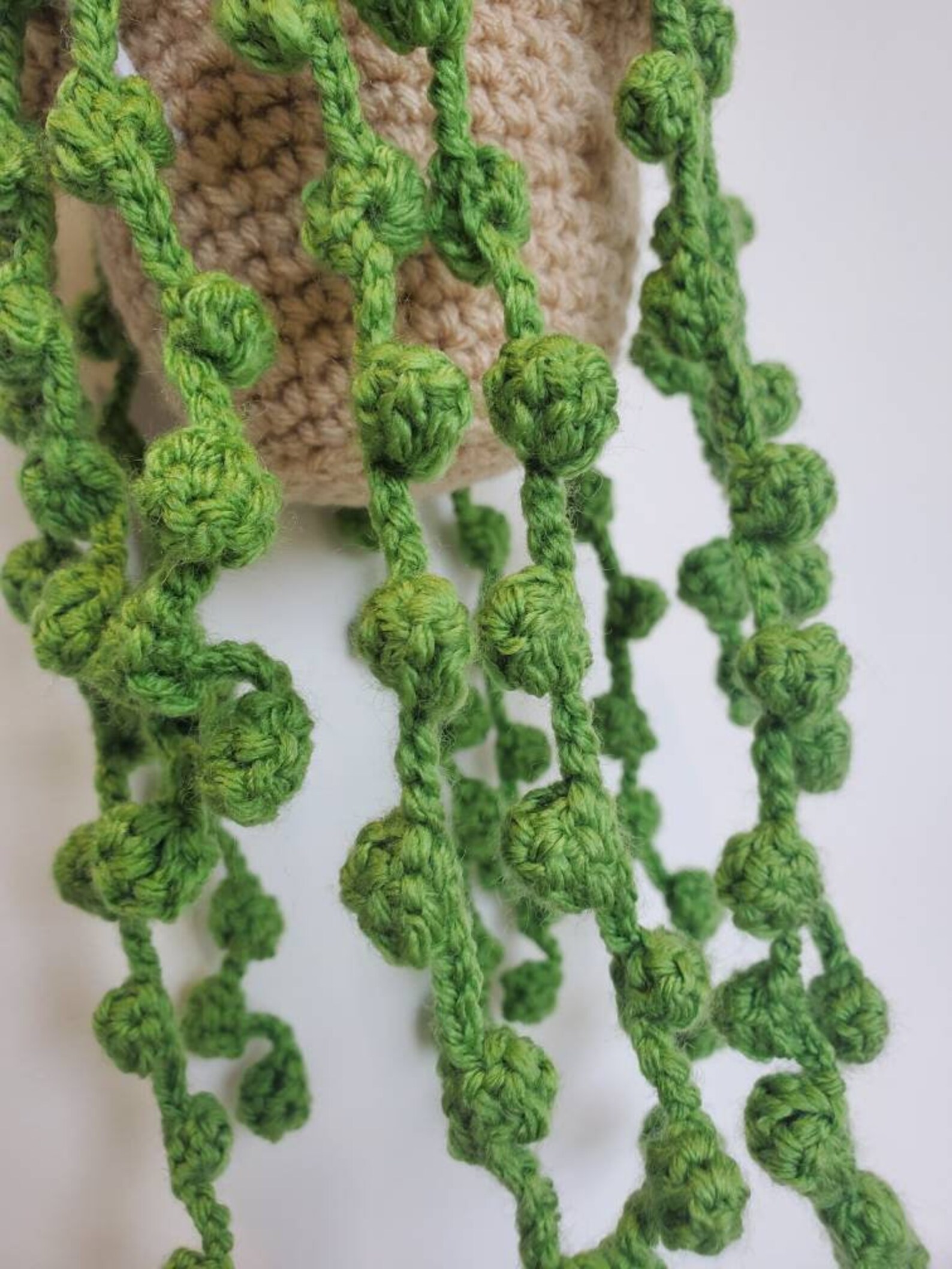 Crochet String of Pearl Plant Fake String of Pearl's - Etsy Canada