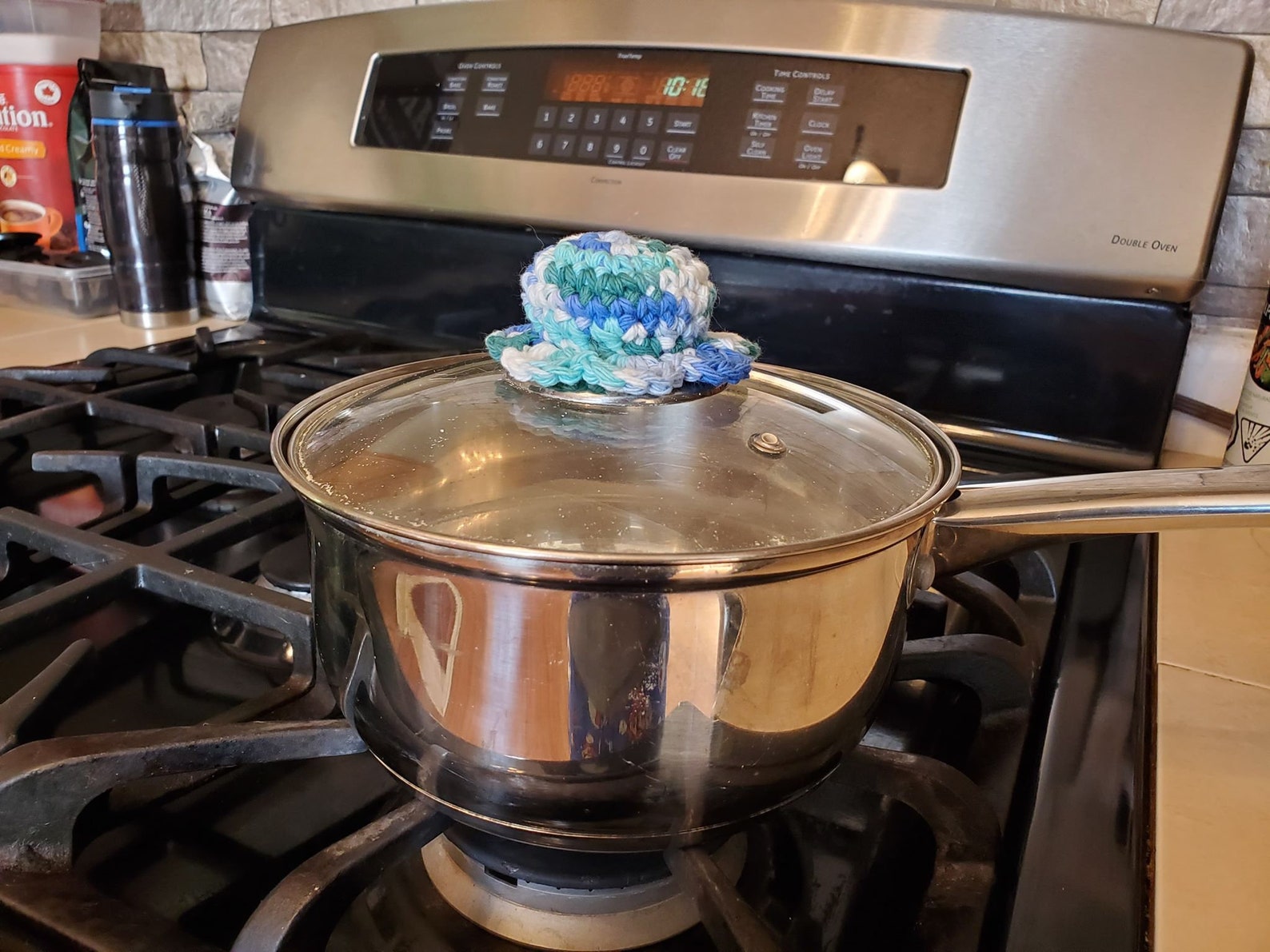 Pot Lid Cover Crochet Lid Protector Kitchen Pot Cover - Etsy Canada
