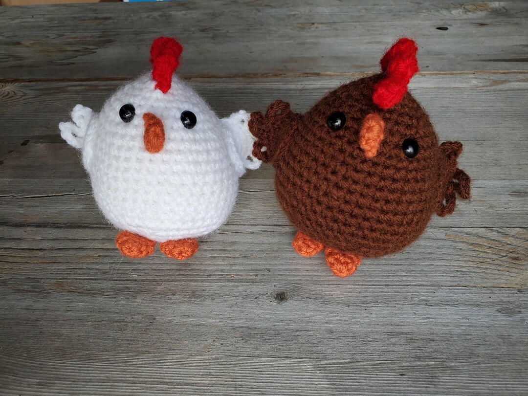 Crochet Chicken, Amigurumi Hen, Plush Rooster - Etsy