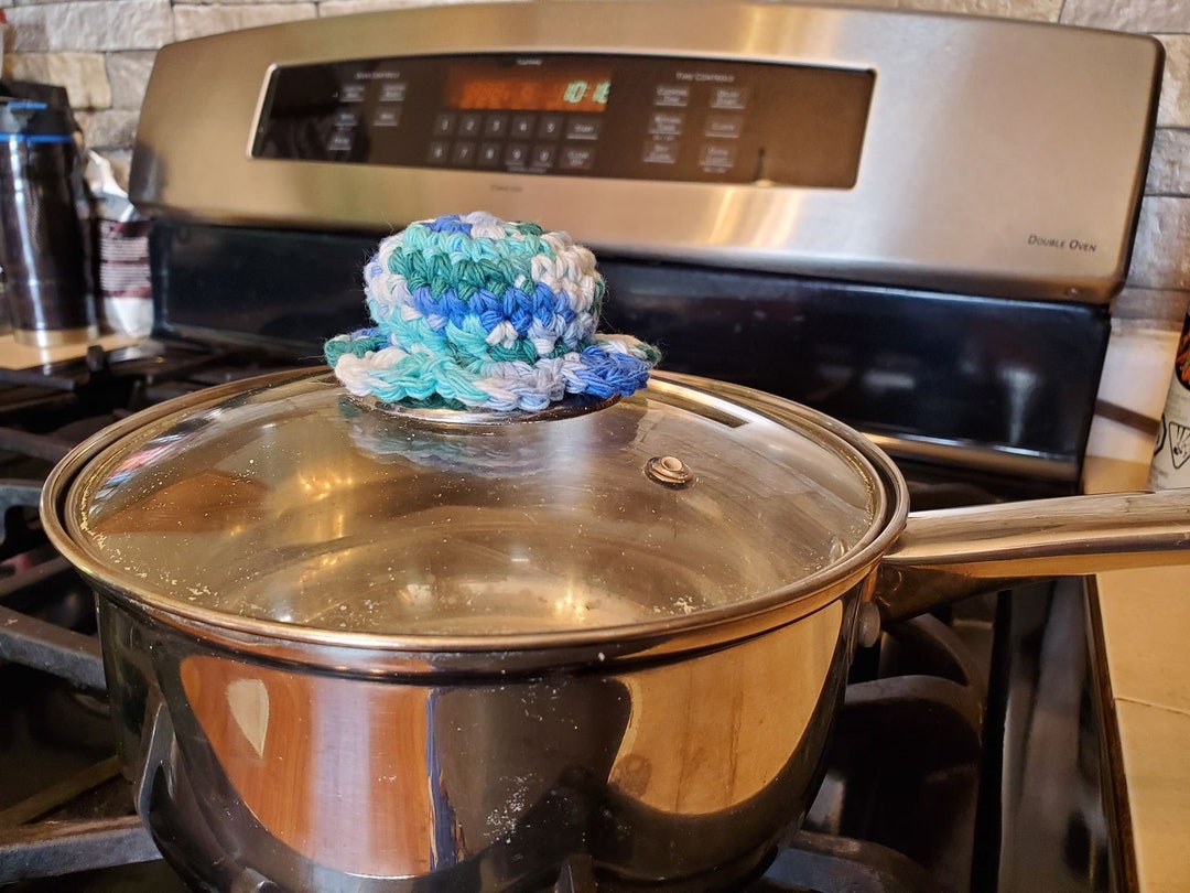 Pot Lid Cover, Crochet Lid Protector, Kitchen Pot Cover - Etsy Canada