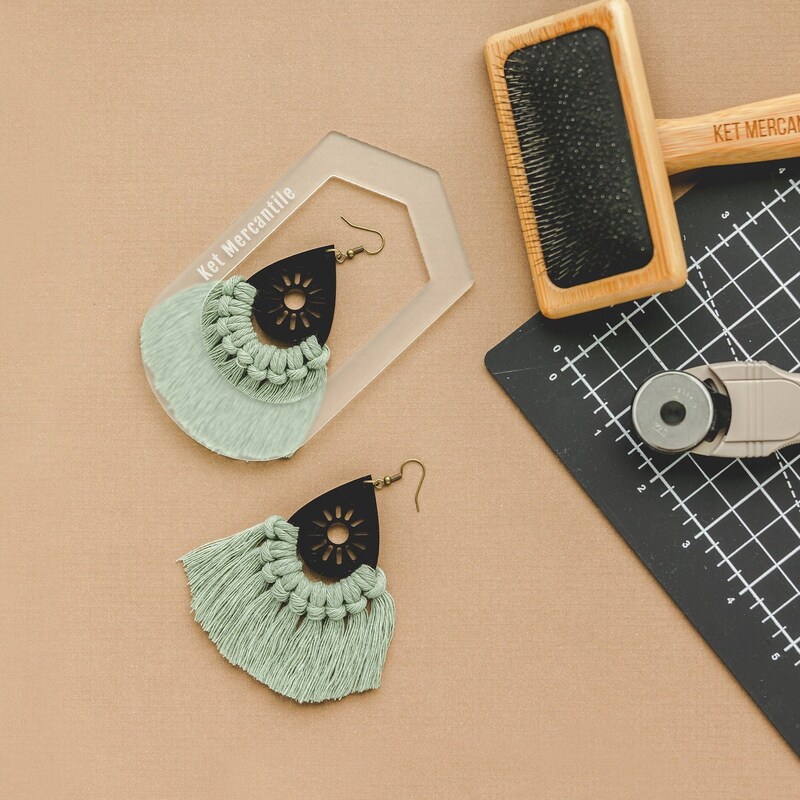 Macrame Earrings - Etsy