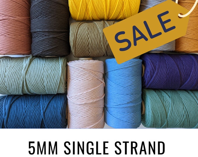 5mm Recycled Cotton String, Macrame String, Weaving Warp, Macrame Cord ...