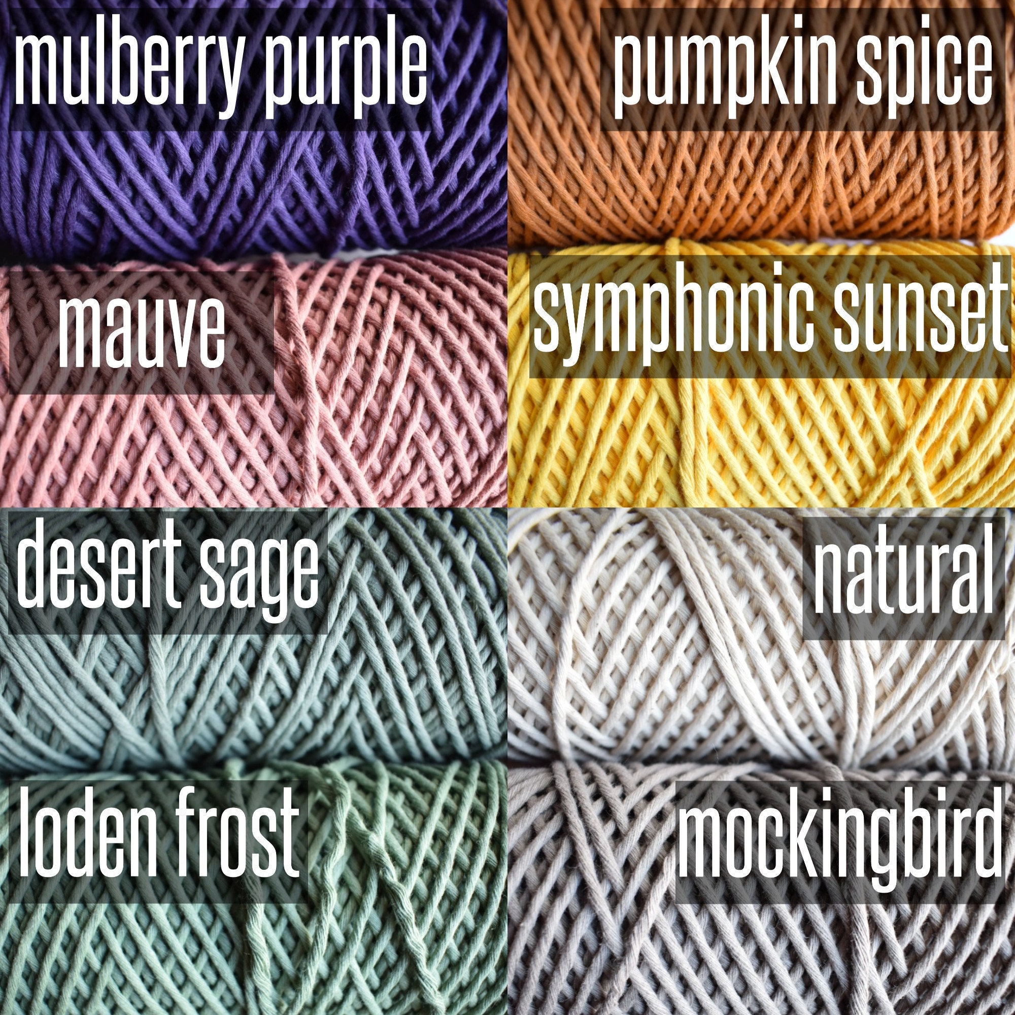 4mm Twisted Cotton Rope Recycled Cotton Macrame Rope Macrame - Etsy