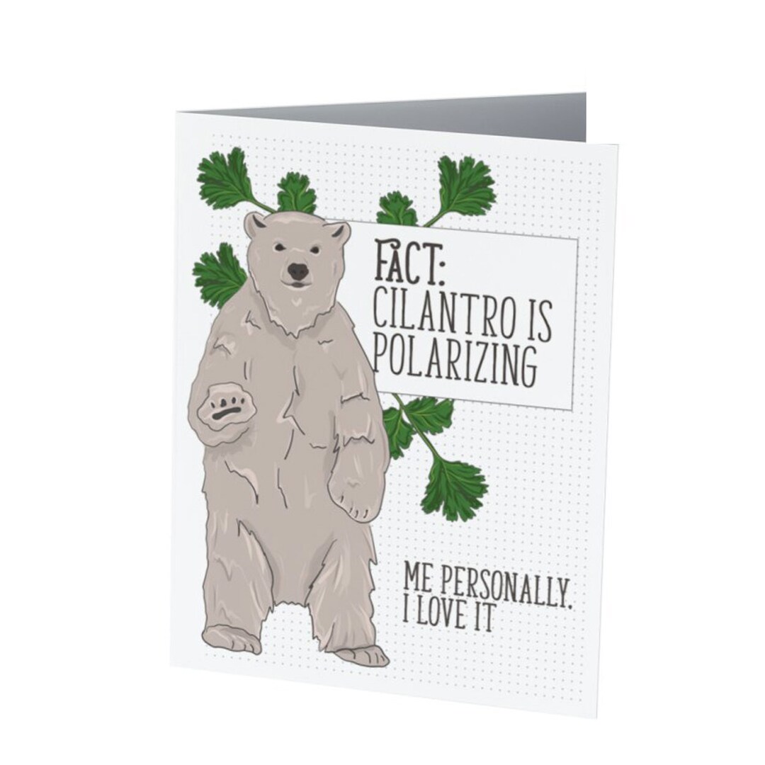 CILANTRO is POLARIZING Funny Christmas Card - Etsy