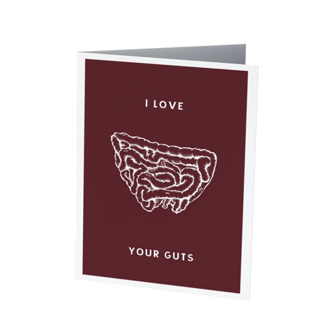 LOVE YOUR GUTS Love / Anniversary / Valentines Card - Etsy