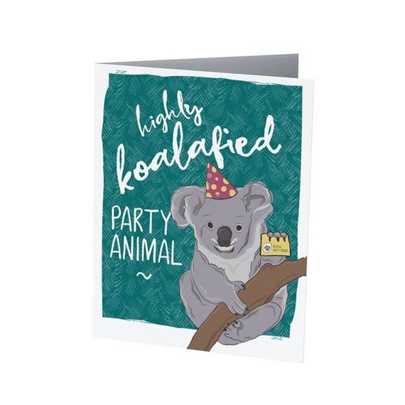 HIGHLY KOALAFIED Funny Birthday Card | Etsy