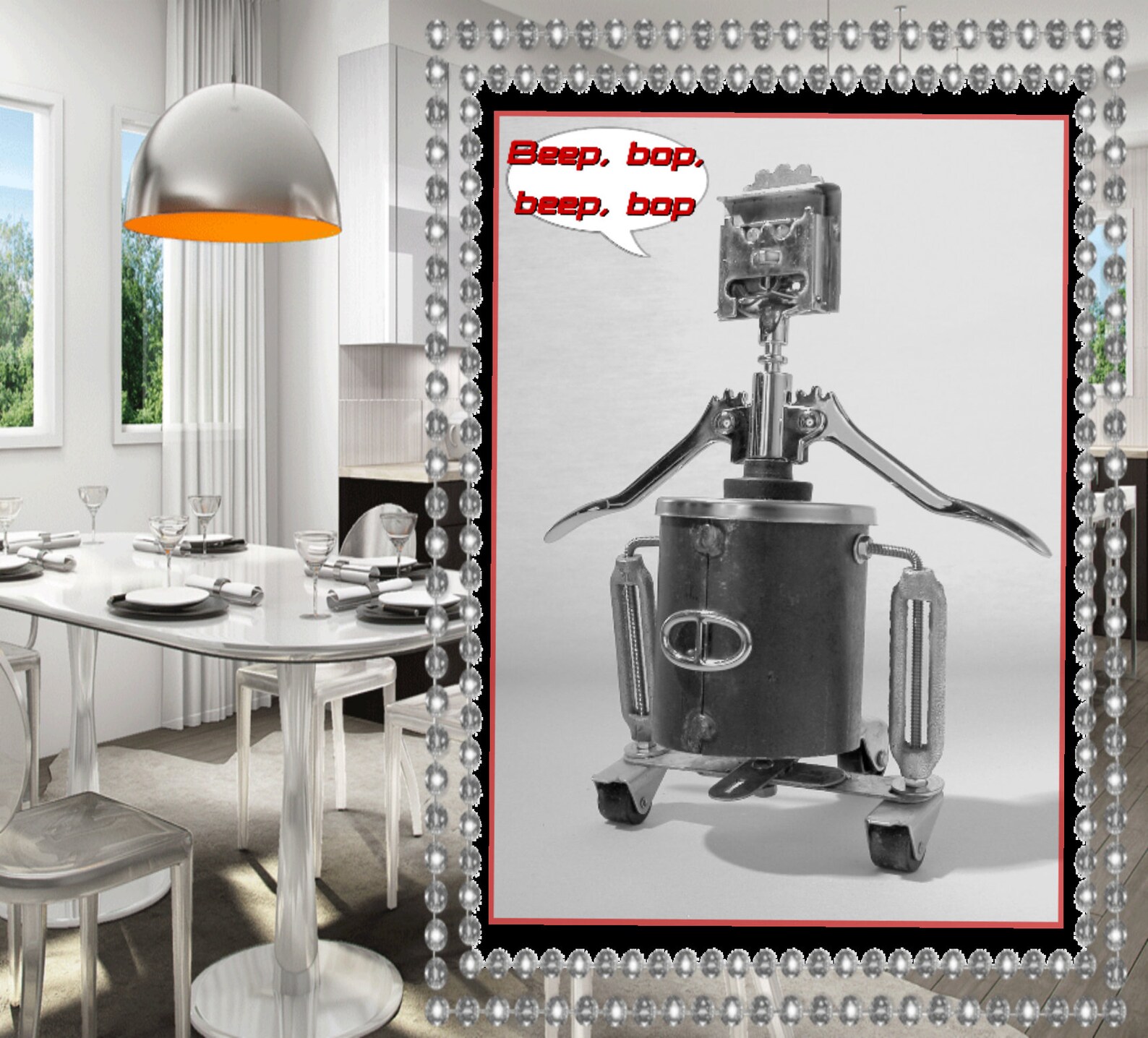 Feuille de cadre. Robot, Pop Art - Etsy France