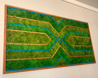 Starburst Moss Wall Art - Etsy