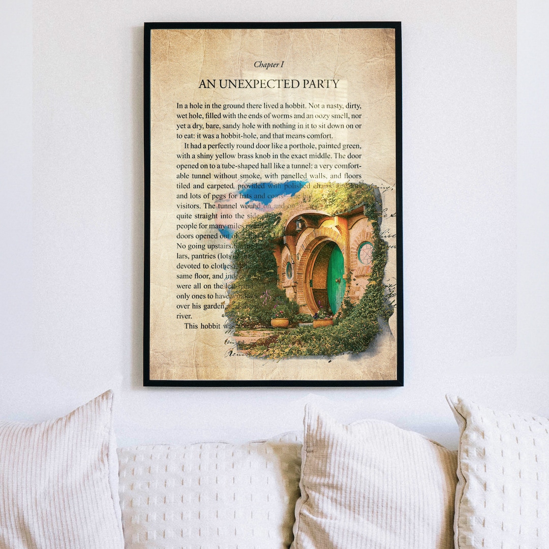 The Hobbit | LOTR Gift | Bilbo Baggins | Tolkien | Printable Wall Art ...