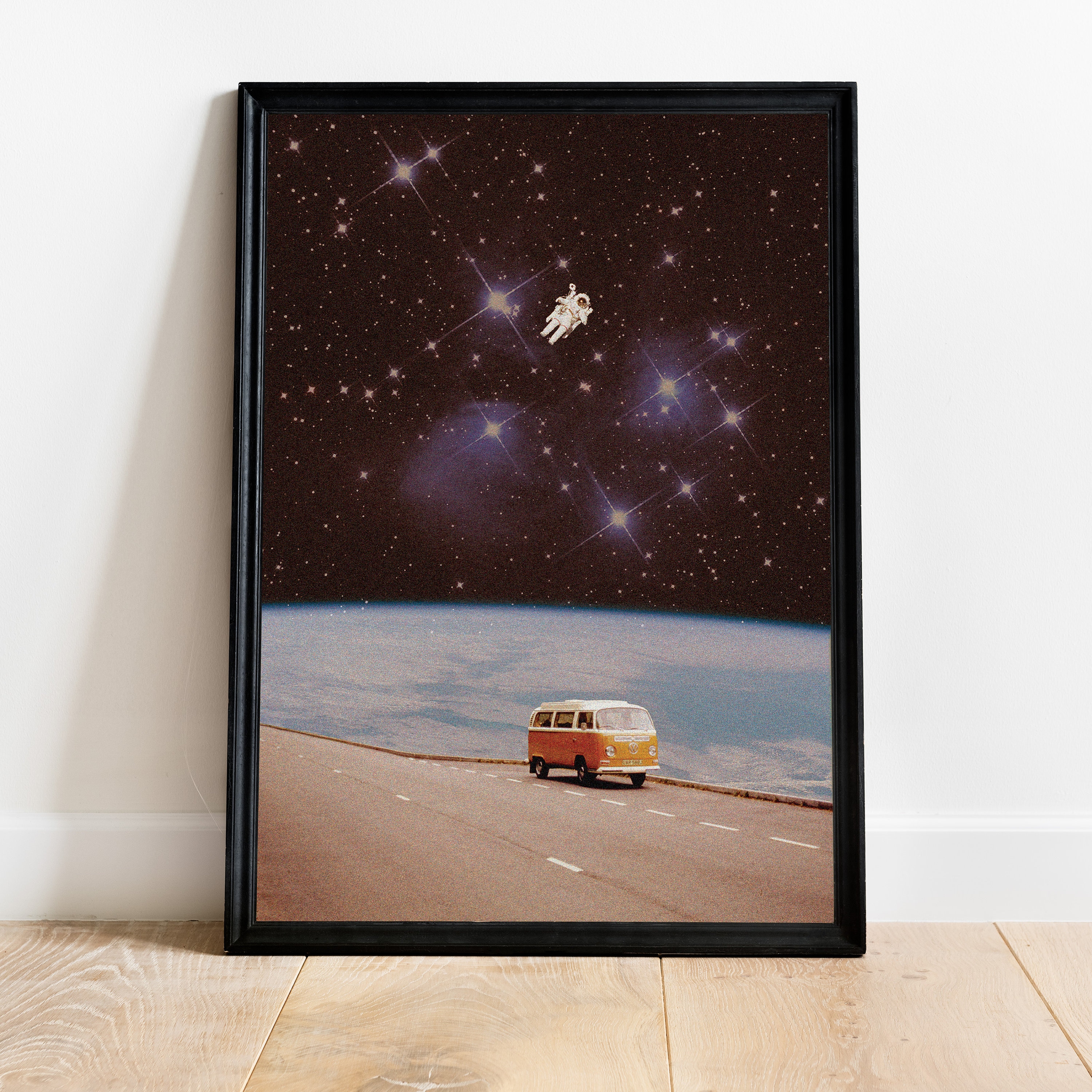 Space Travel | VW Bus |futurism | Surreal | Collage Art | Galaxy ...
