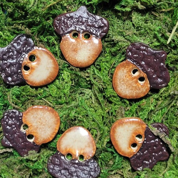 Acorn Buttons - Etsy