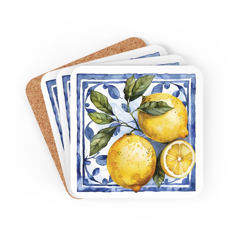 Lemon Coasters - Etsy