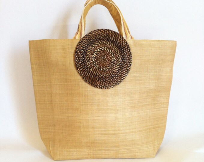 Abaca Bariw Tan Brown Gold Ethnic Purse Handbag Tote fits - Etsy